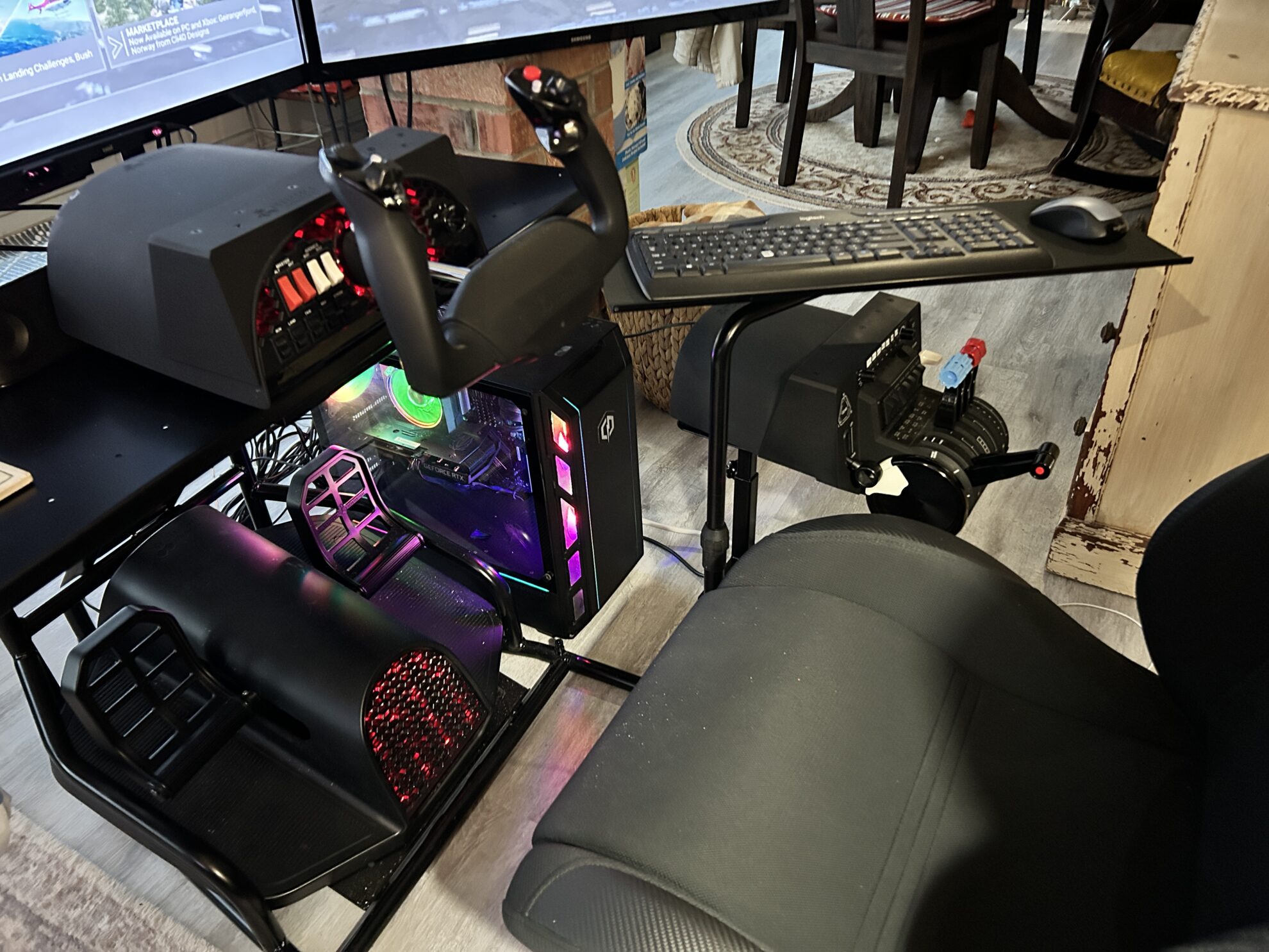 Volair Sim Cockpit with all Honeycomb Peripherals – Volair Sim